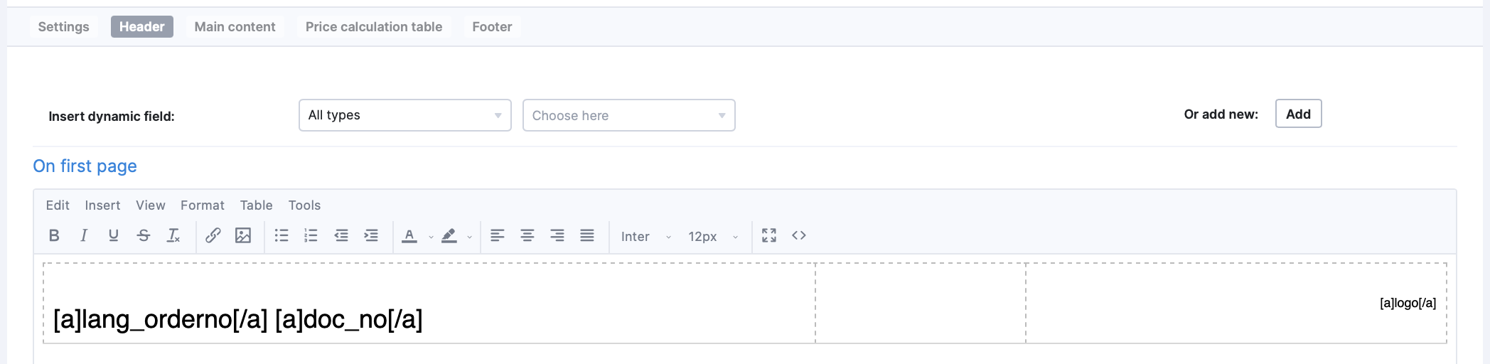 Adding Modifying And Deleting Pdf Templates Scoro Help Center