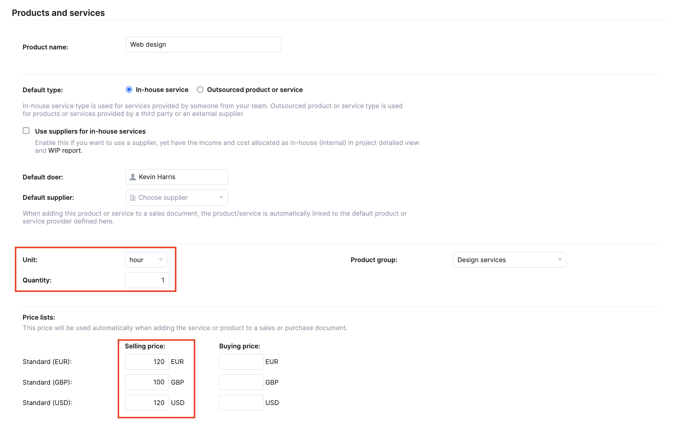 Step 4: Set up products and services – Scoro Help Center