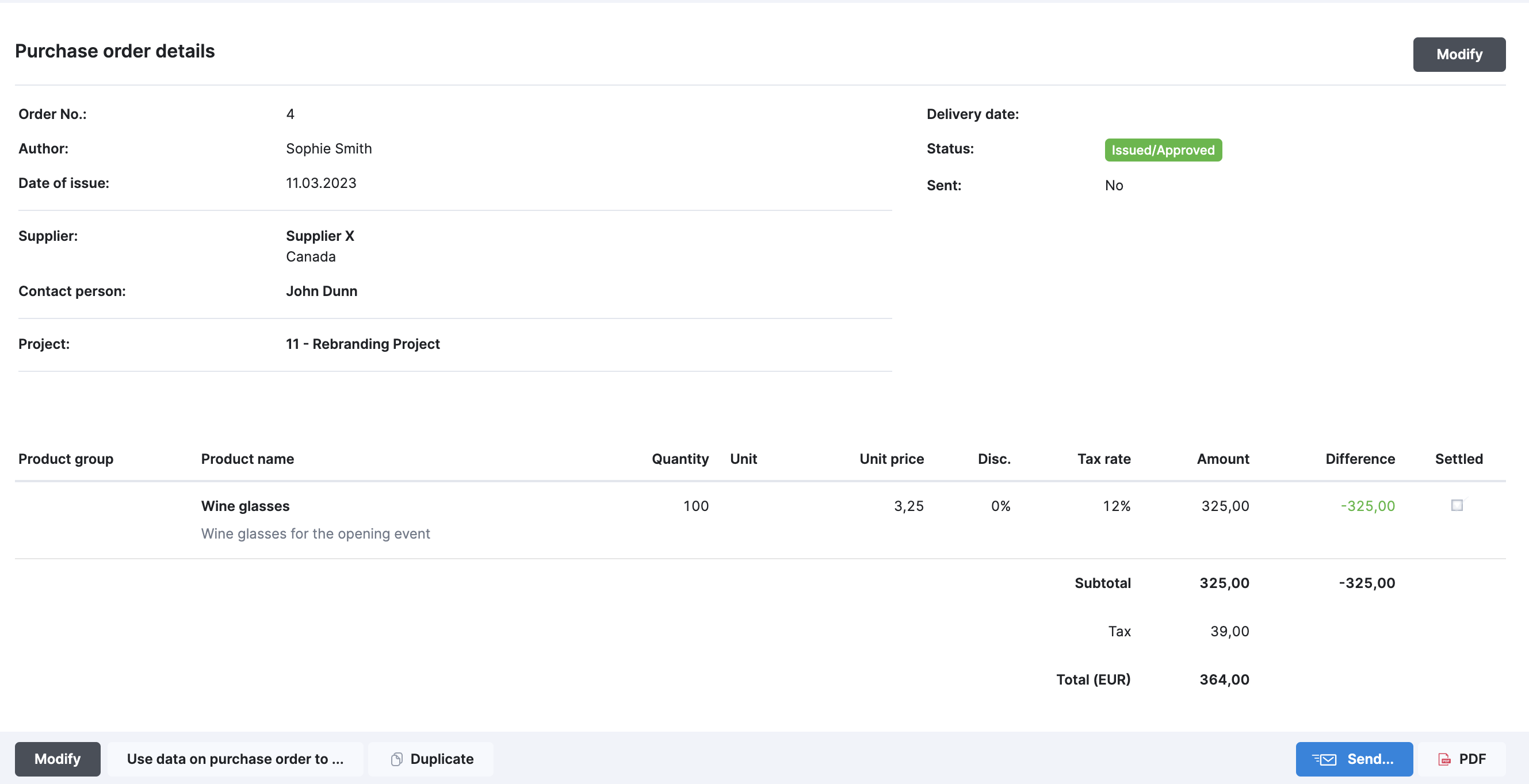 Purchase orders and bills – most common use cases – Scoro Help Center
