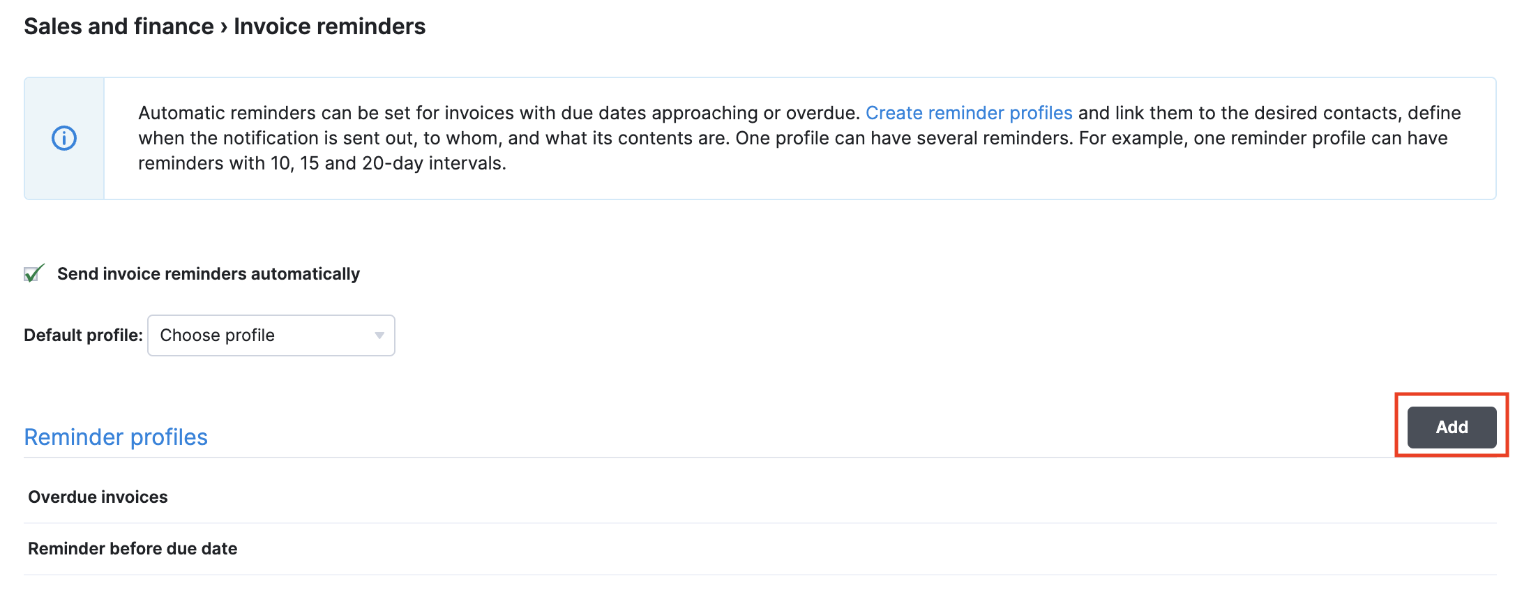 Invoice reminders – Scoro Help Center