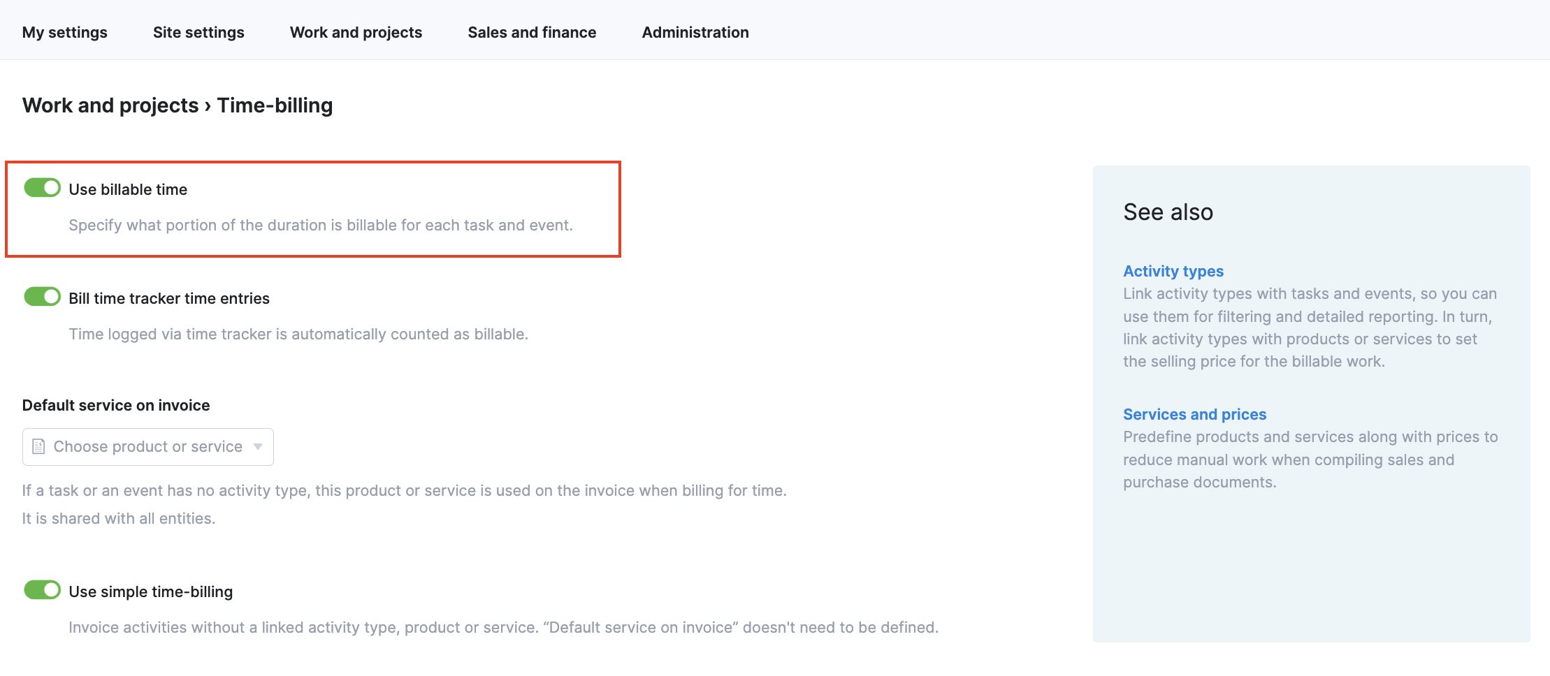 Time-billing – Scoro Help Center