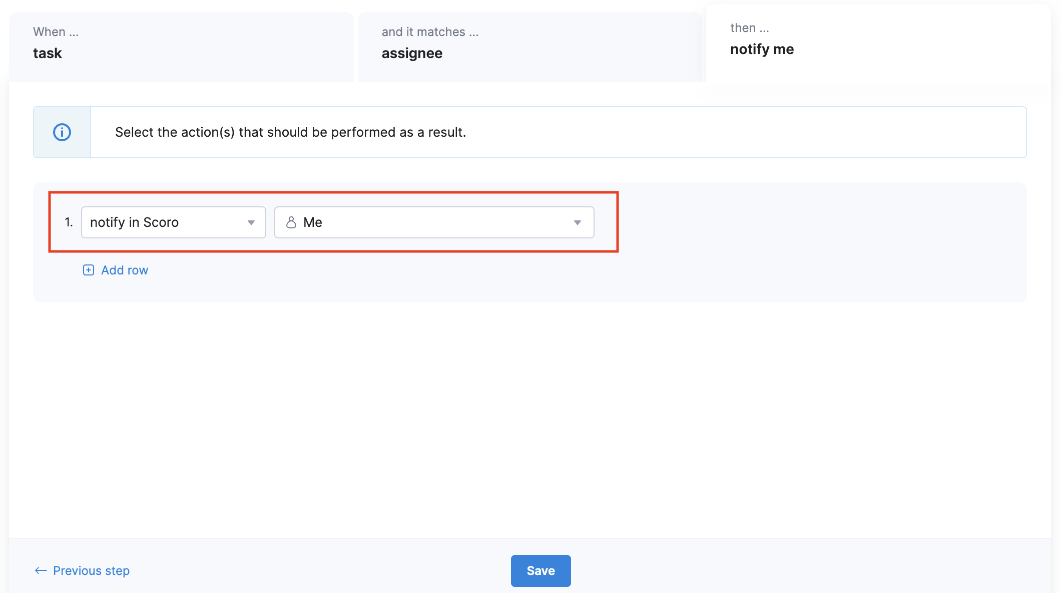 Triggers and actions – Scoro Help Center