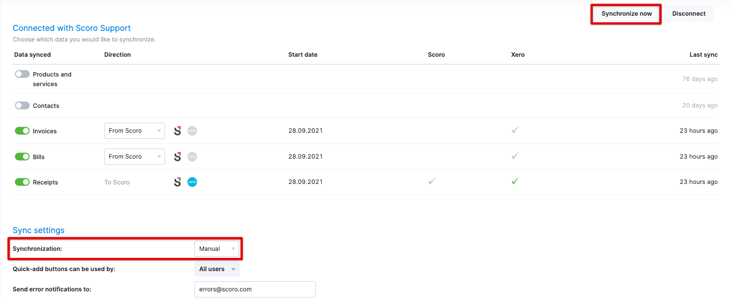 Xero – setup guide – Scoro Help Center