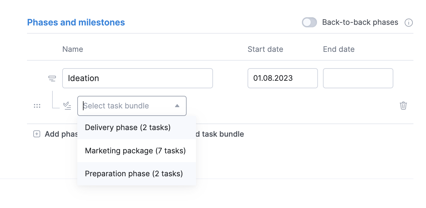 Creating Modifying And Deleting Projects Scoro Help Center