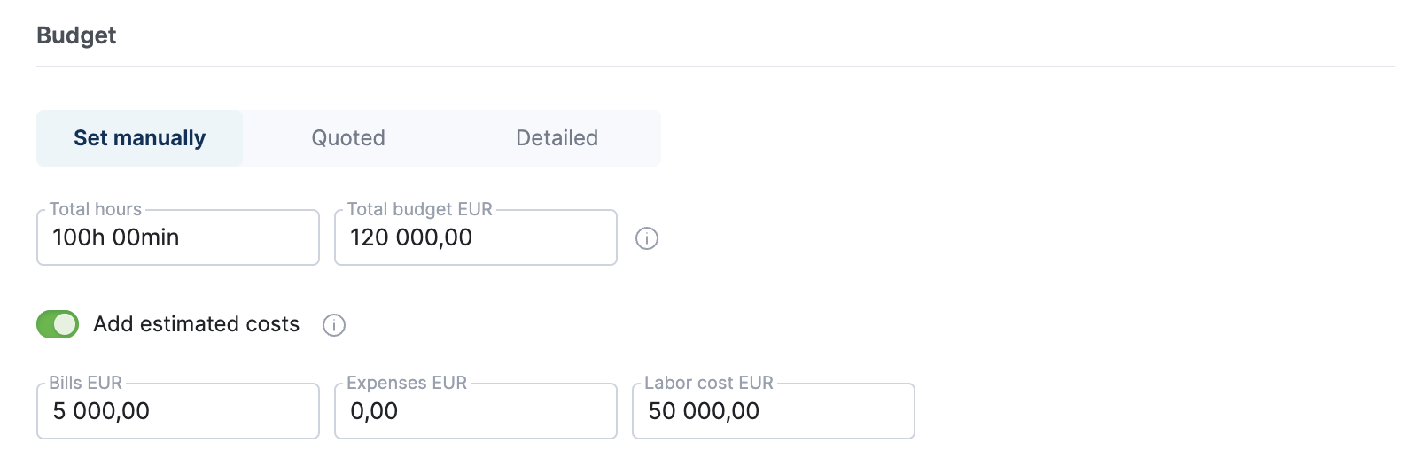 Creating, modifying and deleting projects – Scoro Help Center