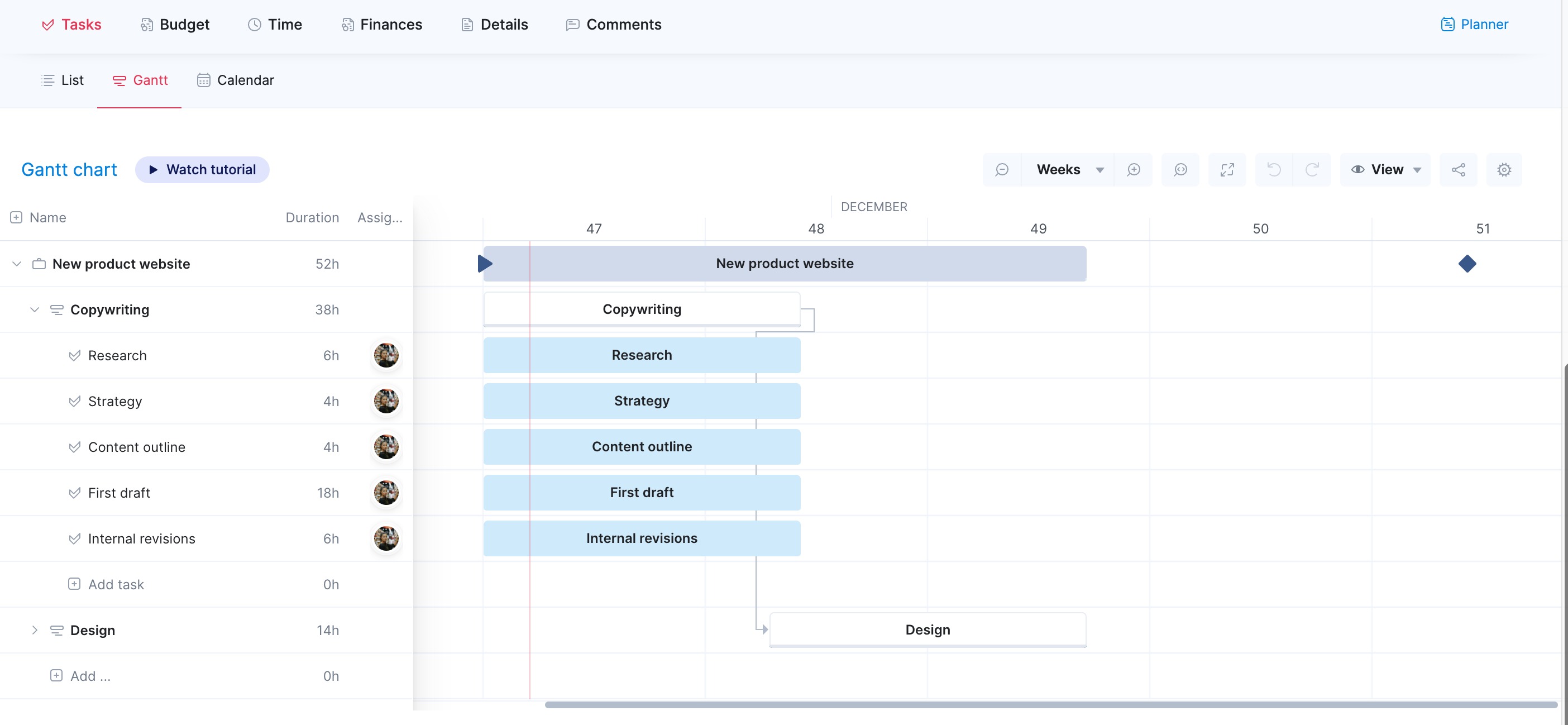 Step 3: Create a project plan in Scoro – Scoro Help Center