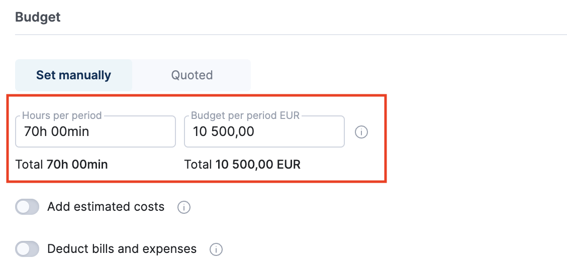 Managing retainer agreements – Scoro Help Center