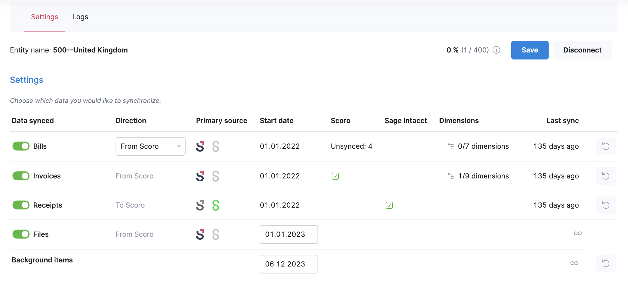Sage Intacct – how the sync works – Scoro Help Center