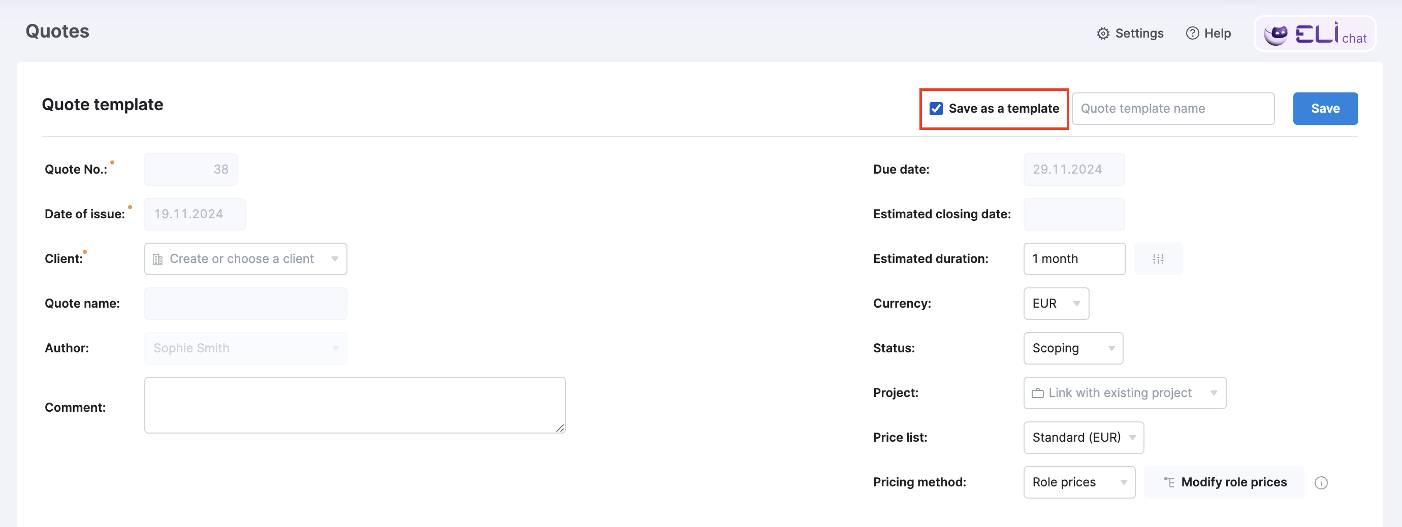 Quote templates – Scoro Help Center