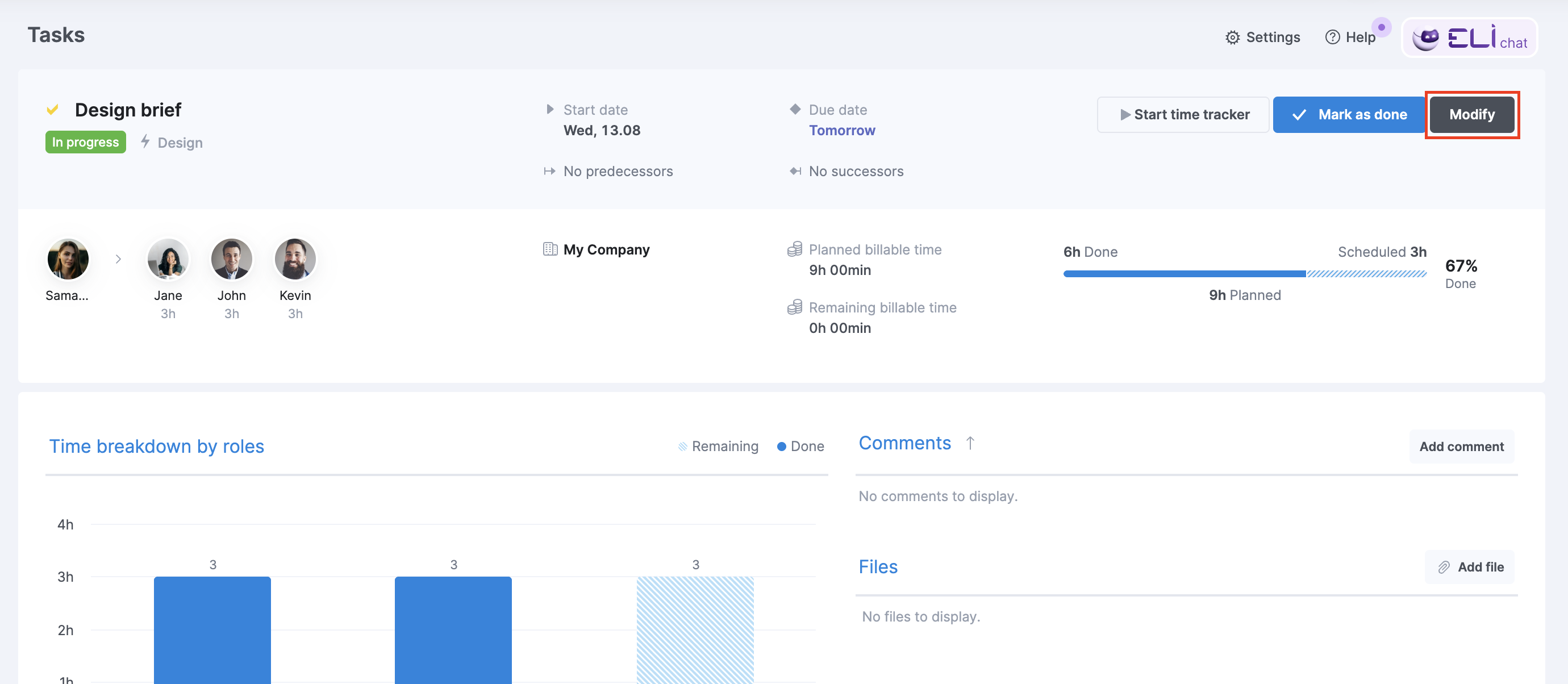 Viewing Modifying And Deleting A Task Scoro Help Center
